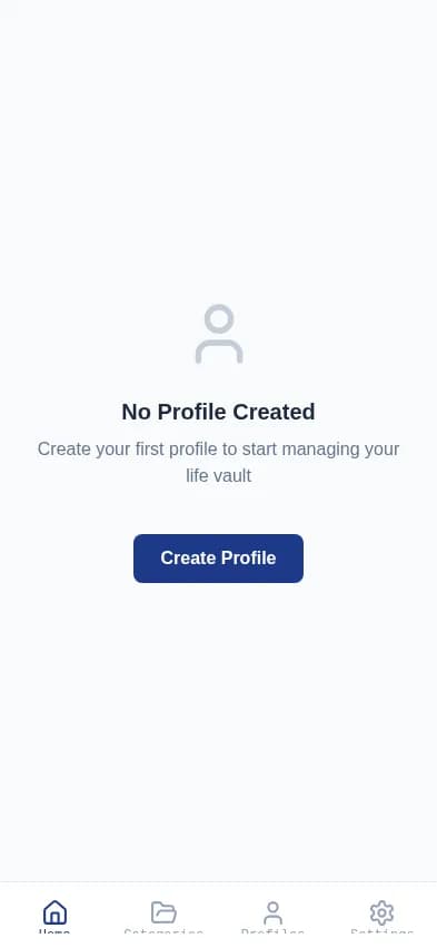 Life Vault – Secure Offline Life-Management Mobile App