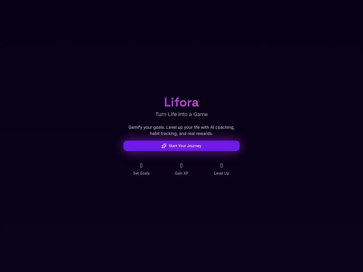 Lifora — Gamified Life OS with AI Coaching and Habit Tracking