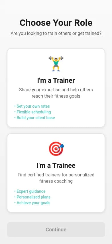 LiftLink - In-Person Fitness Trainer Matching App