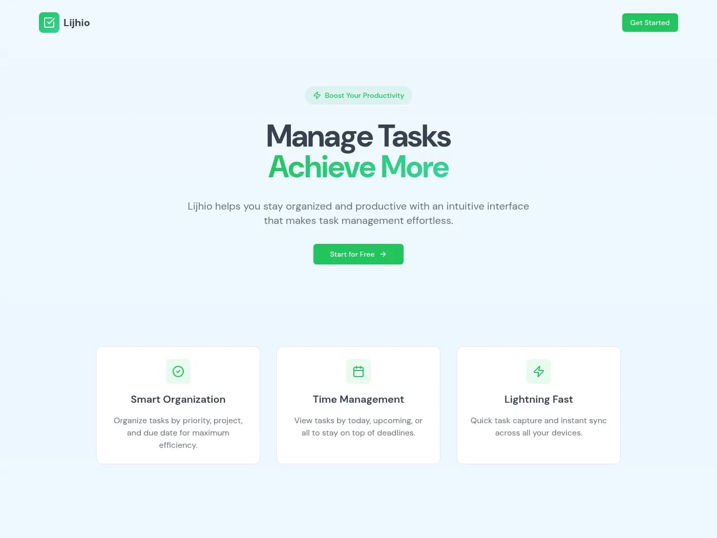 Lijhio Productivity Platform
