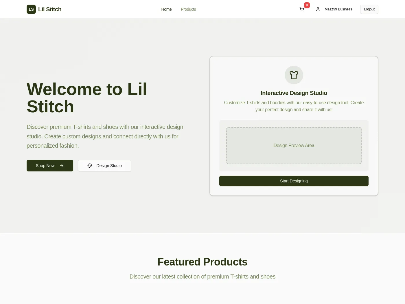 Lil Stitch E-commerce Platform