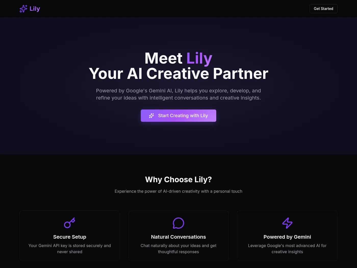 Lily: A Lovable Gemini-Powered AI App Clone