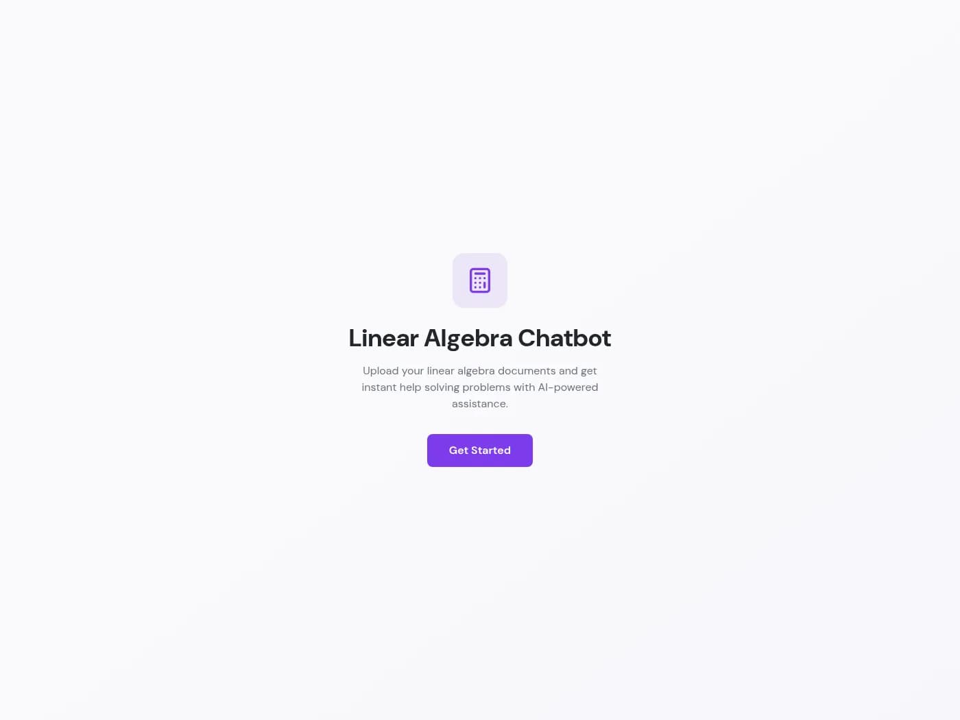 Linear Algebra Document Chatbot