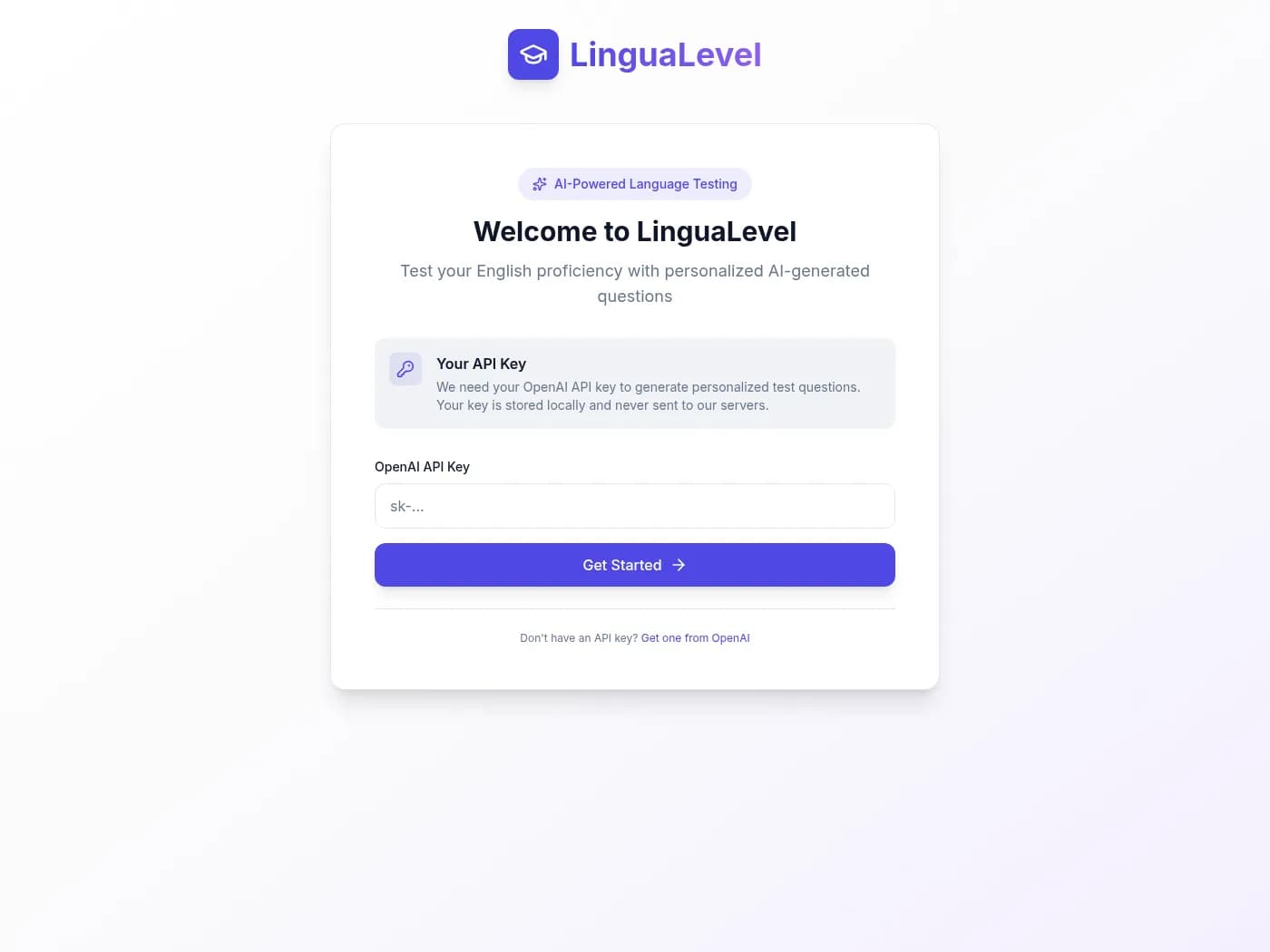 LinguaLevel: AI-Powered English Language Skill Tester and Feedback App