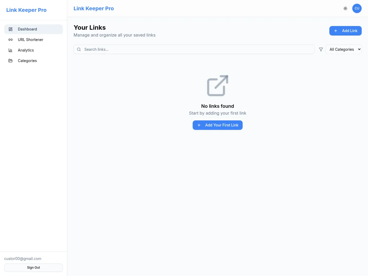 Link Keeper Pro with URL Shortener