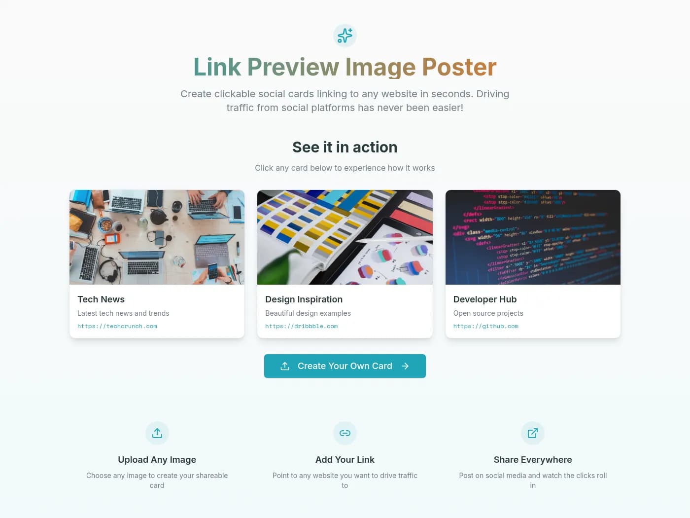 Link Preview Image Poster