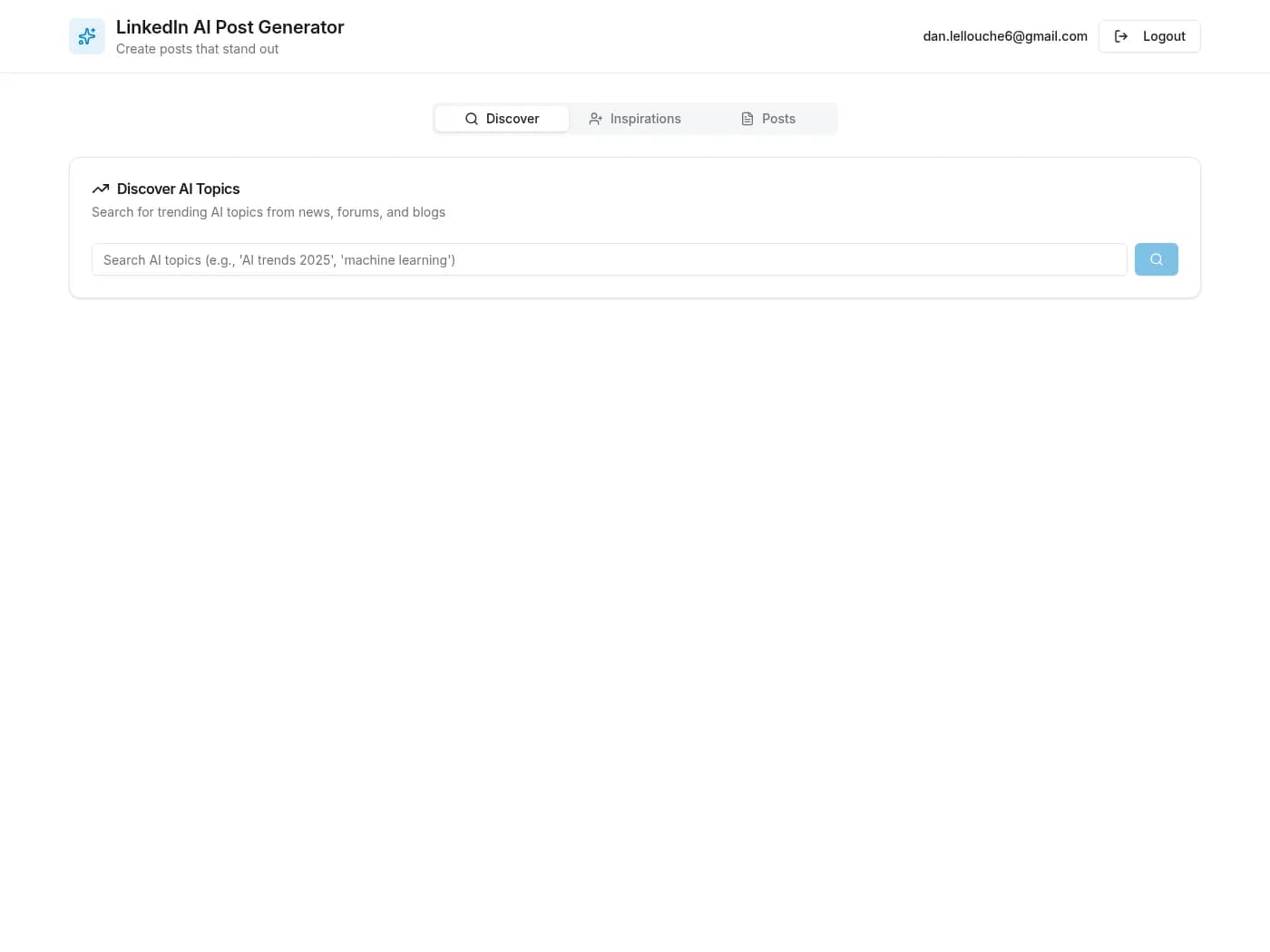 LinkedIn AI Post Generator