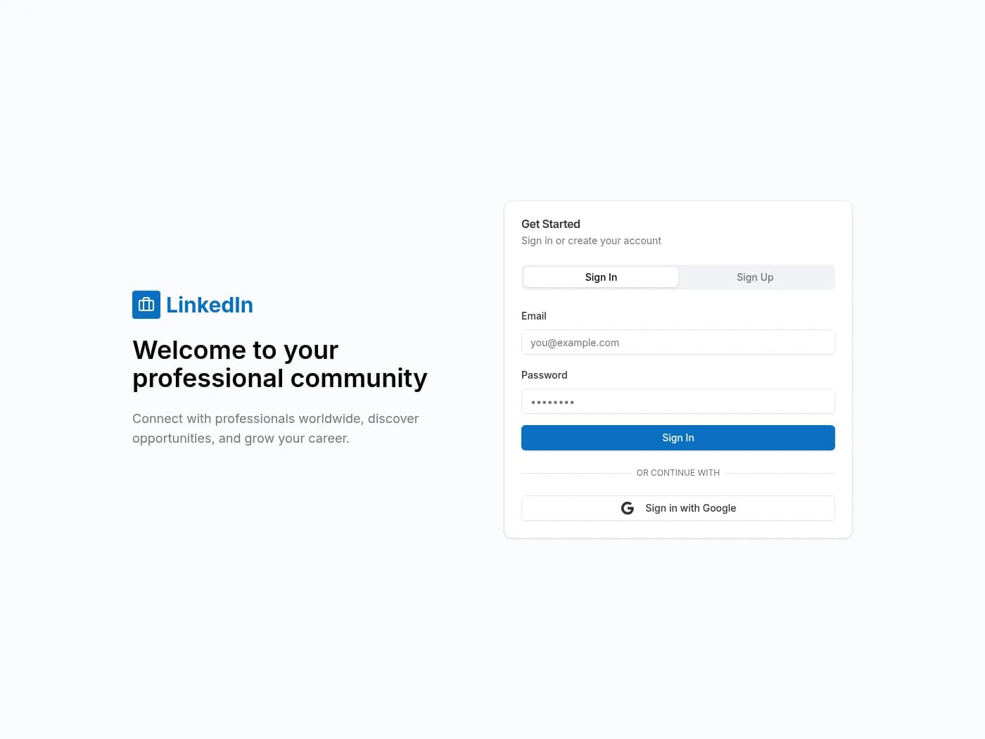 LinkedIn Social Network Clone