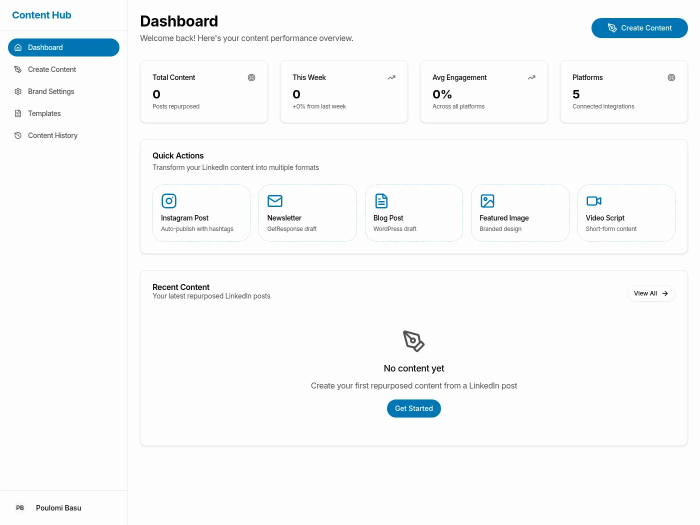 LinkedIn Content Repurposer & Publisher
