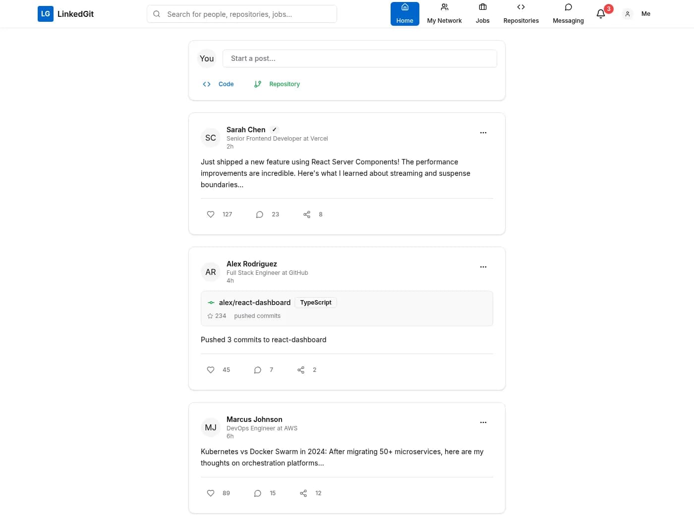 LinkedIn x GitHub Fusion Platform