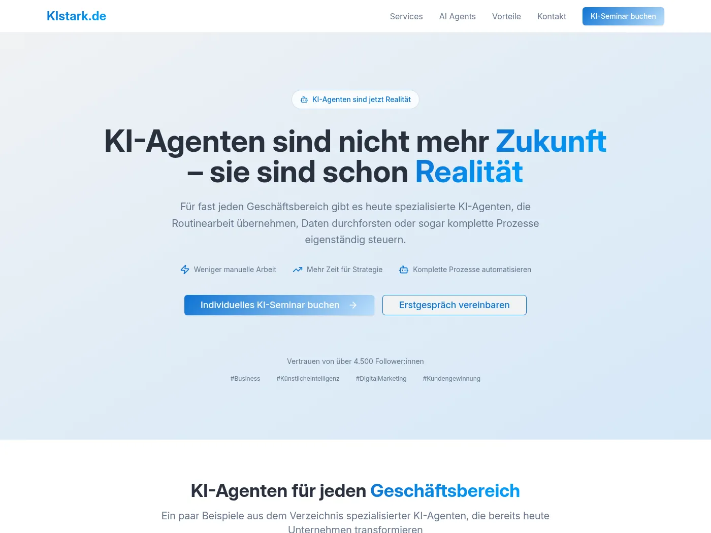 LinkedIn-Like Landing Page for Business Leads