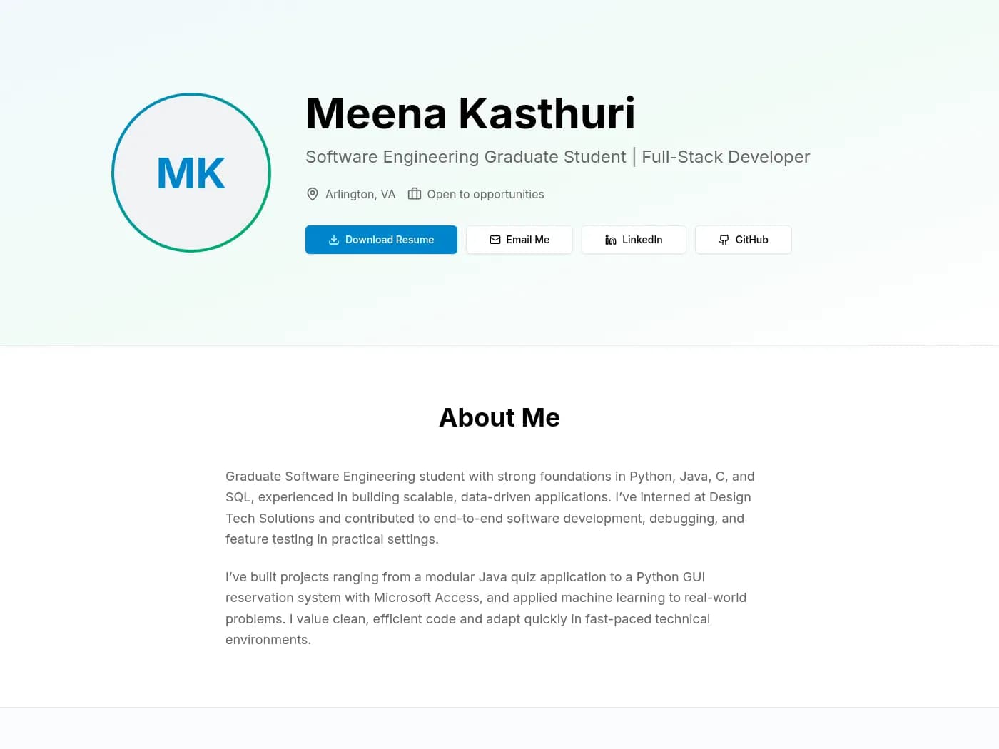Professional Portfolio for LinkedIn