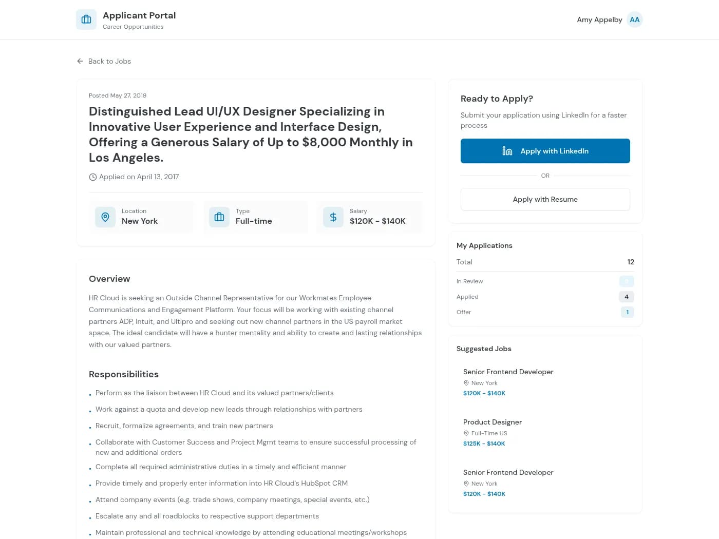 LinkedIn Profile Application Flow for Modern Recruiting