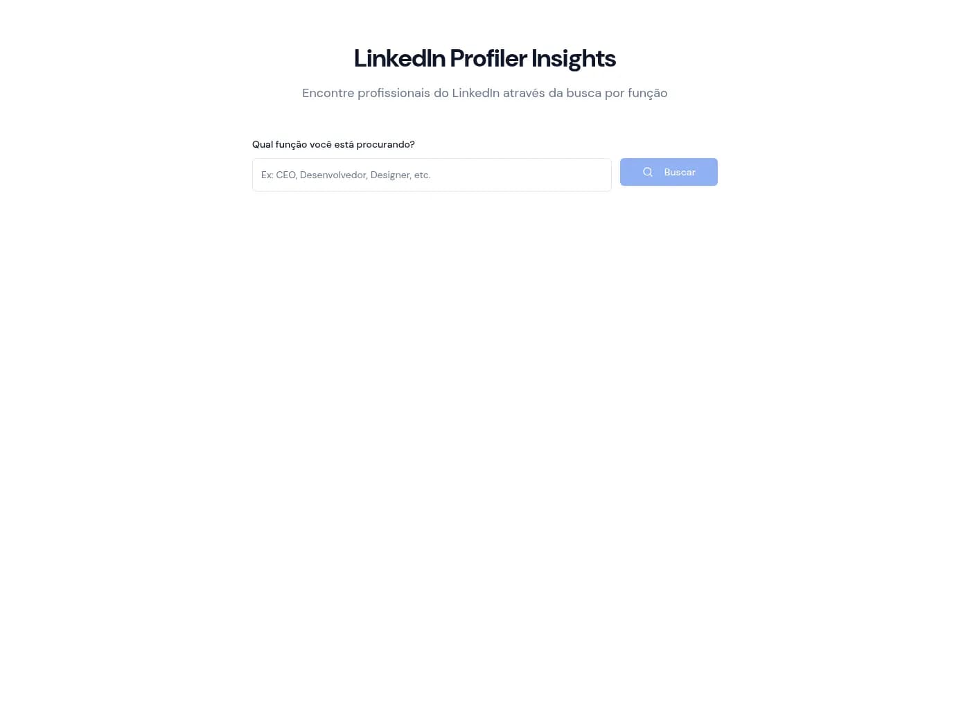 LinkedIn Profiler Insights