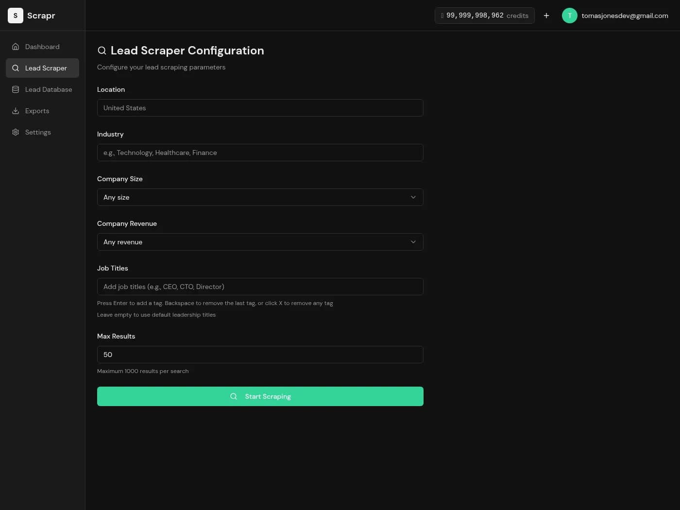 LinkedIn Data Scraper & AI Enrichment Tool