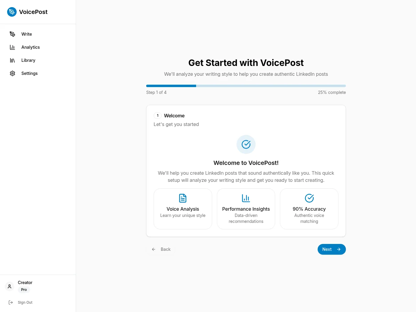 LinkedIn Voice-Driven Post Assistant
