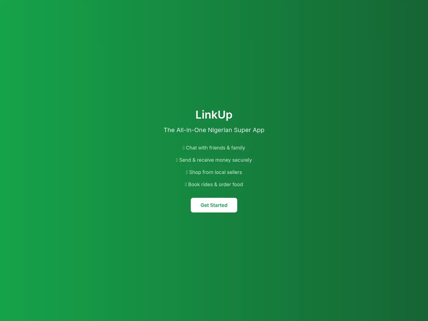 LinkUp: The All-in-One Nigerian Super App for Social, Payments, and Services