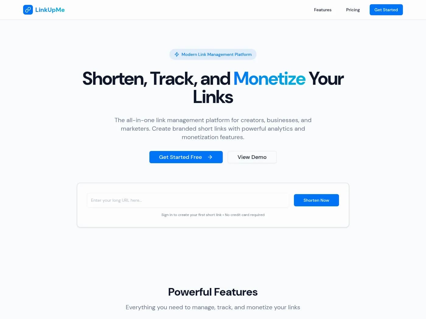 LinkUpMe: Advanced Link Management & Monetization Platform