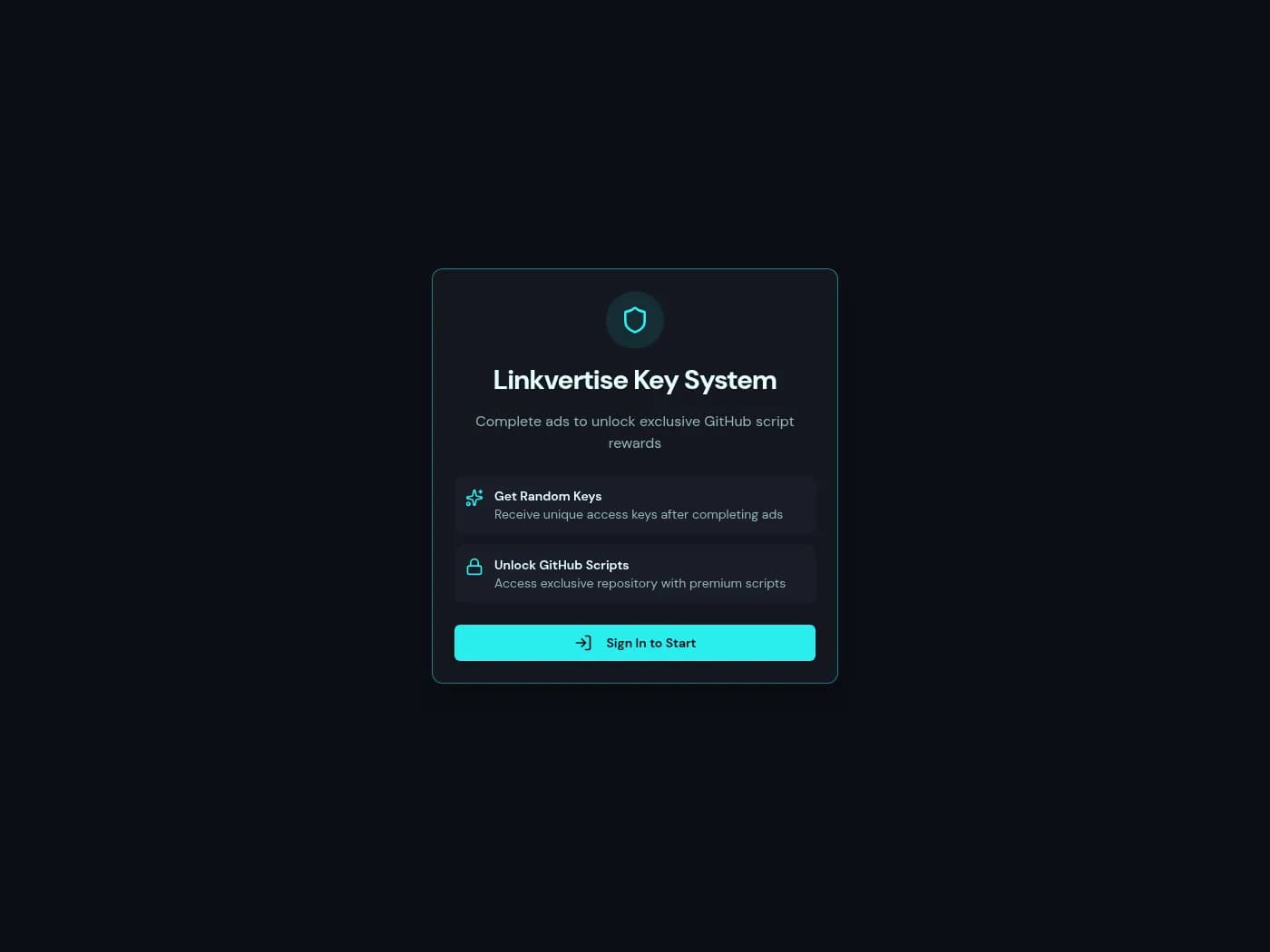 Linkvertise Key Reward System