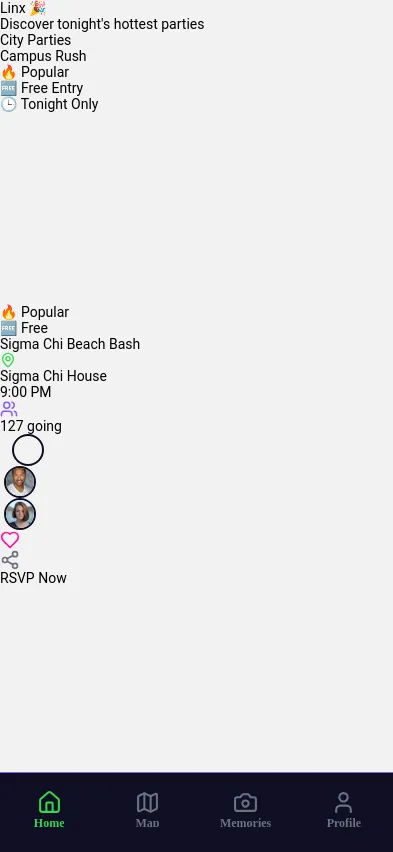 Linx: The Ultimate Campus & City Party App for College Students