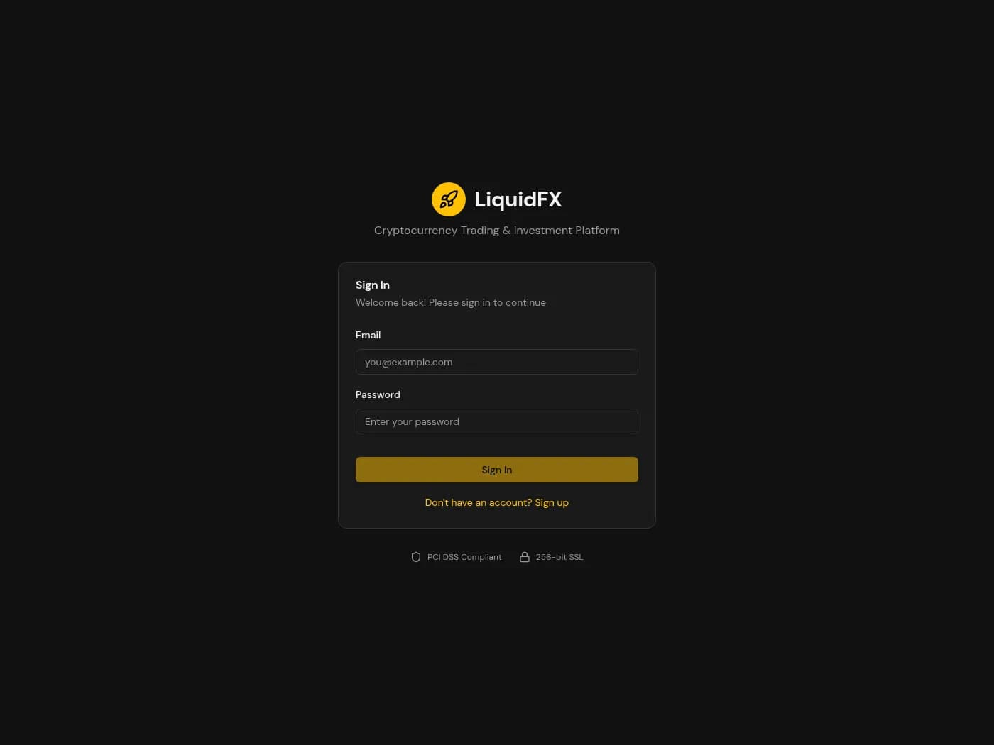 LiquidFX Crypto Trading & Education Platform