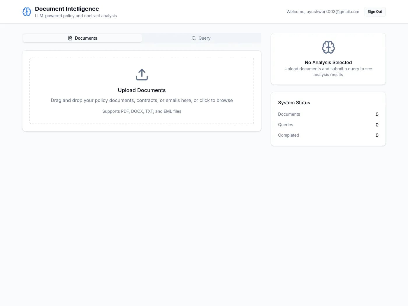 LLM-Powered Document Intelligence System for Policy and Contract Analysis