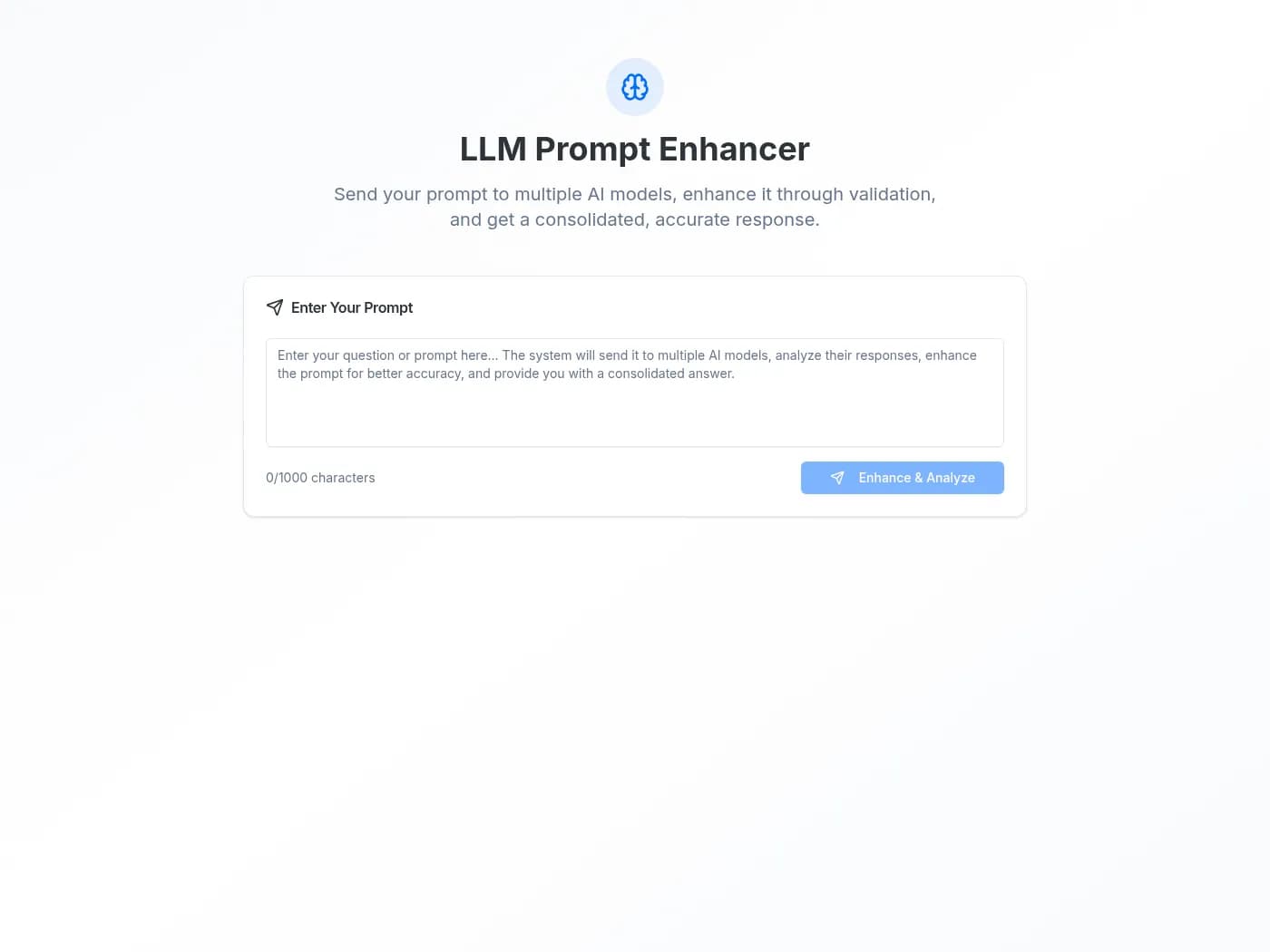 LLM Prompt Enhancer and Aggregator