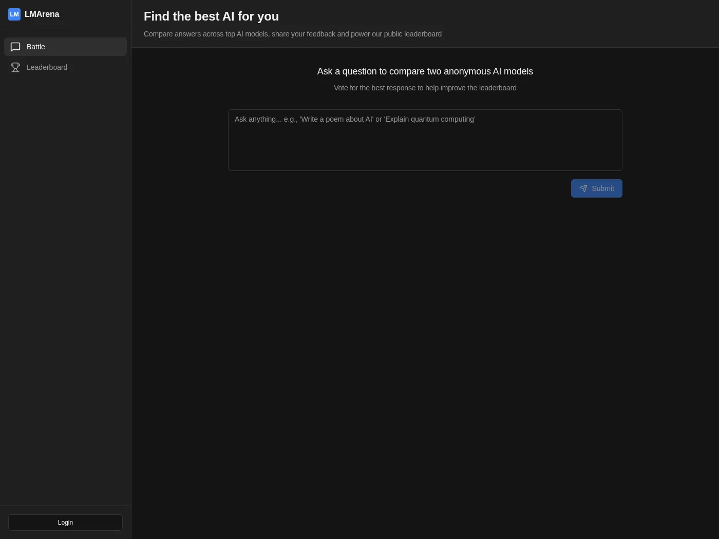 LM Arena AI Clone