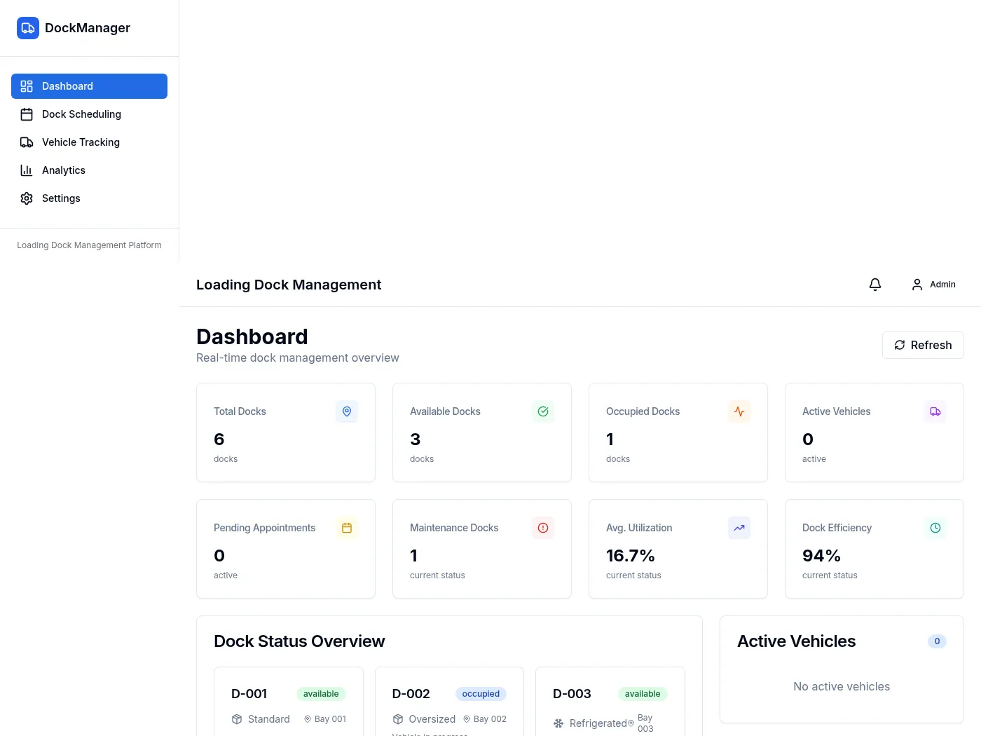Loading Dock Management Platform