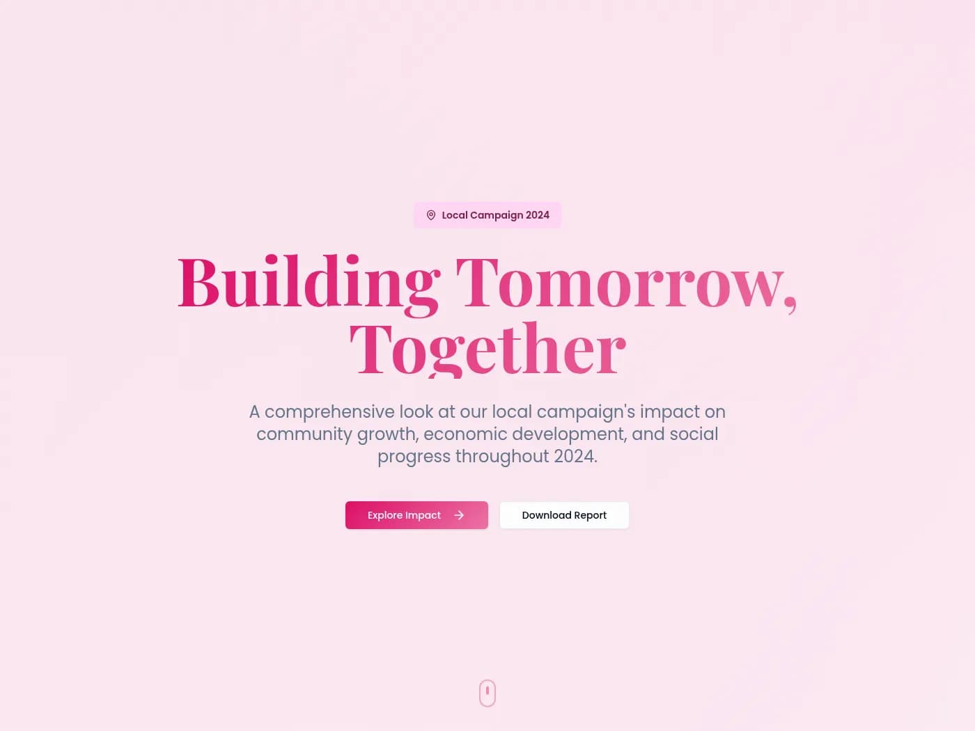 Local Campaign Branded Infographic Page