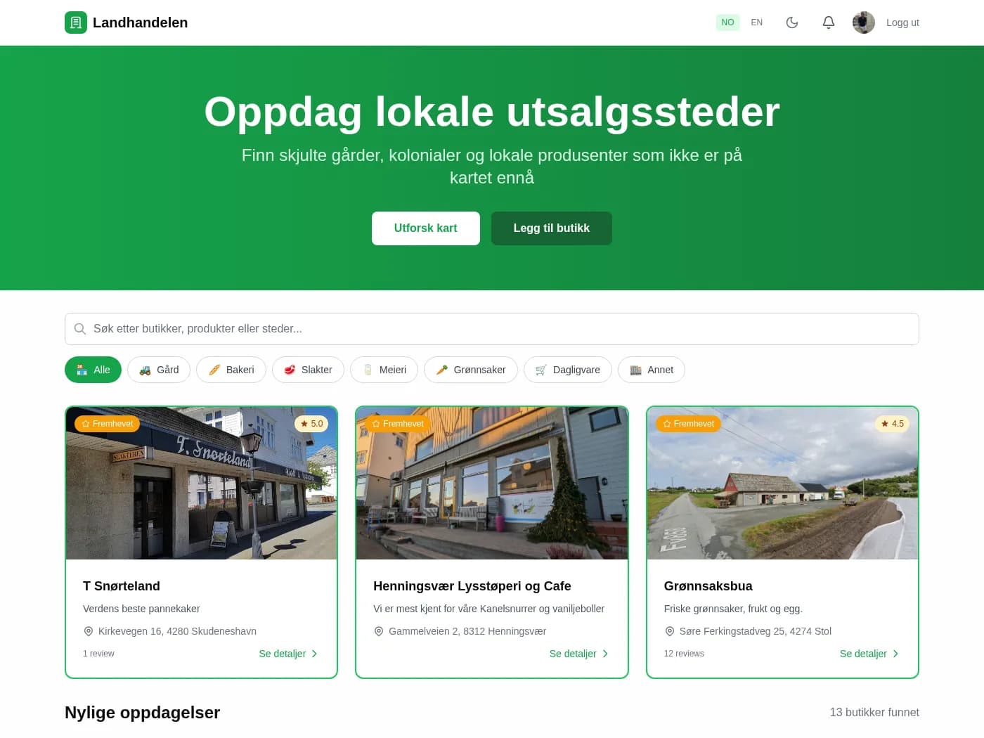 Landhandelen