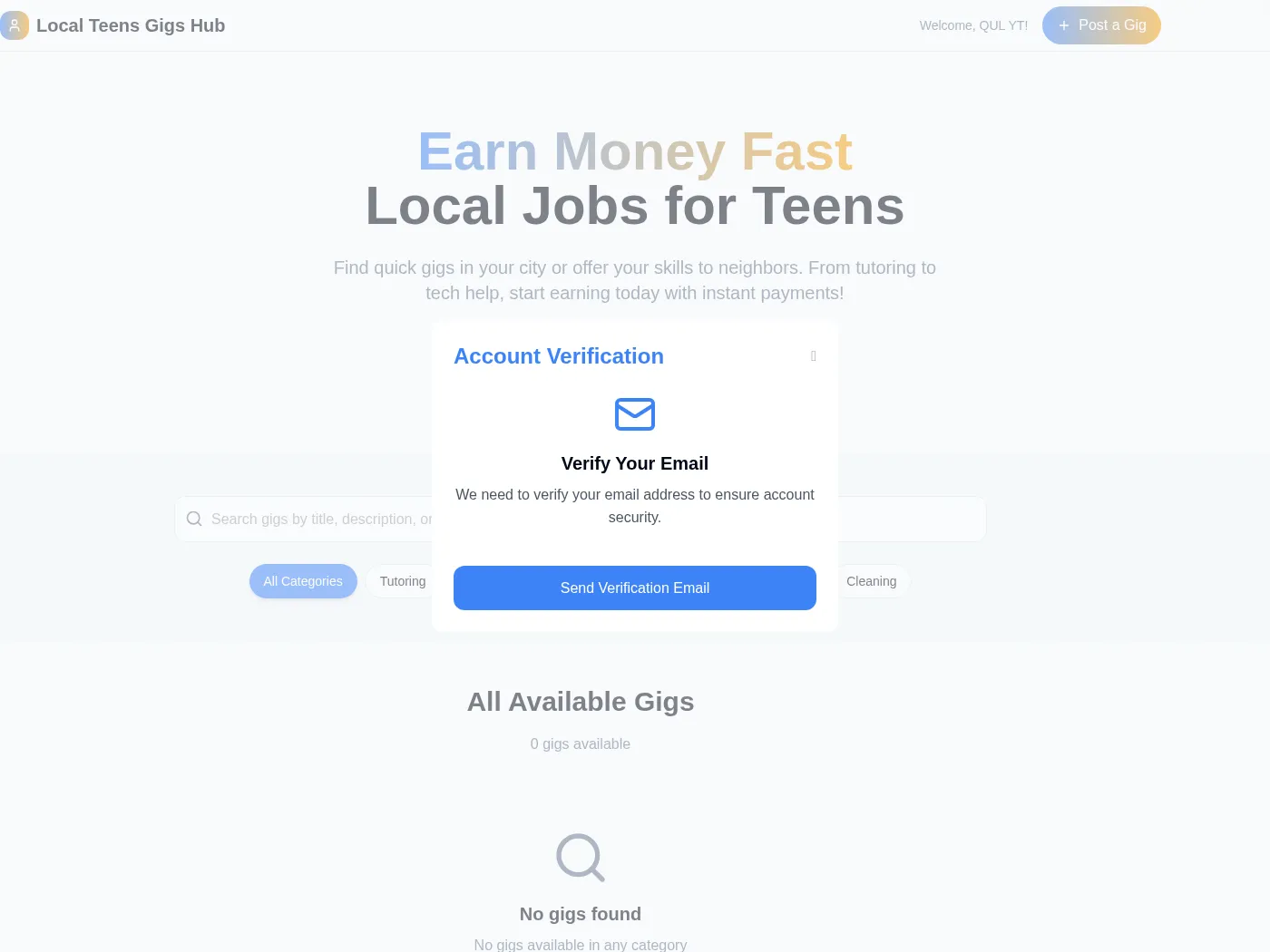 Local Teens Micro-Gigs Hub – Quick Jobs Finder for Teens in Your City