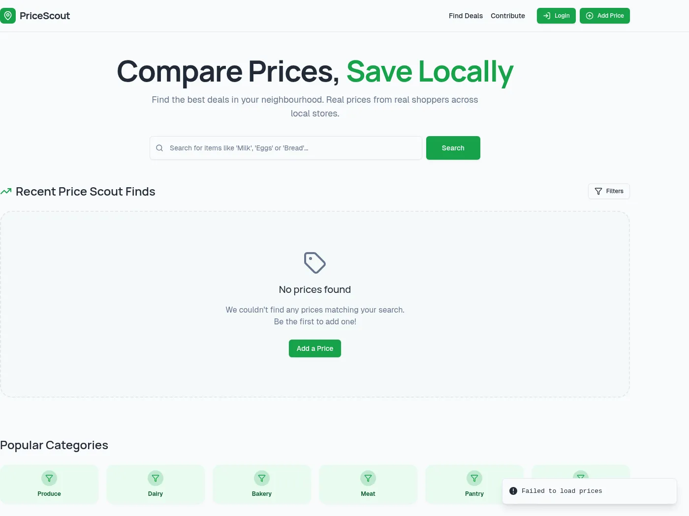 Neighbourhood Price Scout