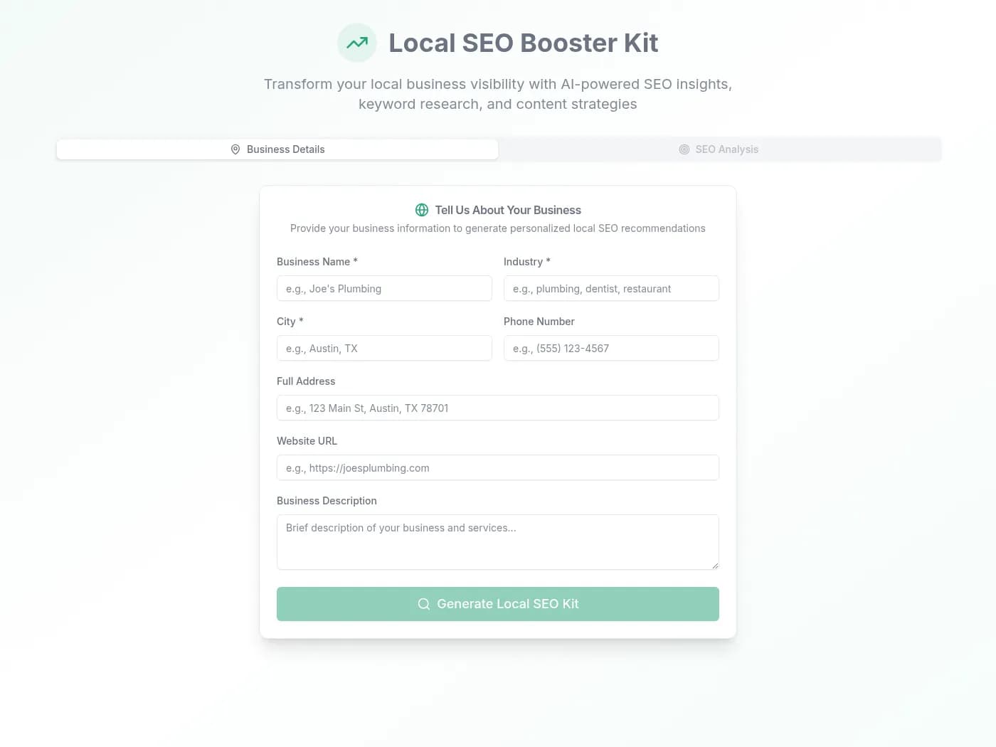 Local SEO Booster Kit for Small Businesses