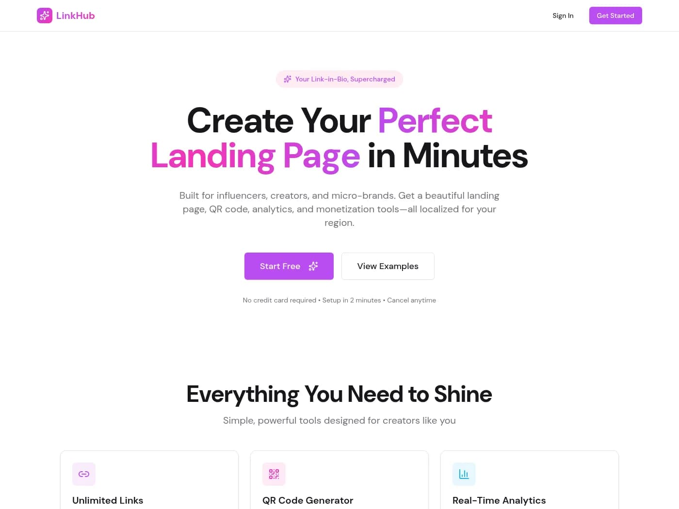 Localized Link-in-Bio SaaS for Influencers & Micro-Brands