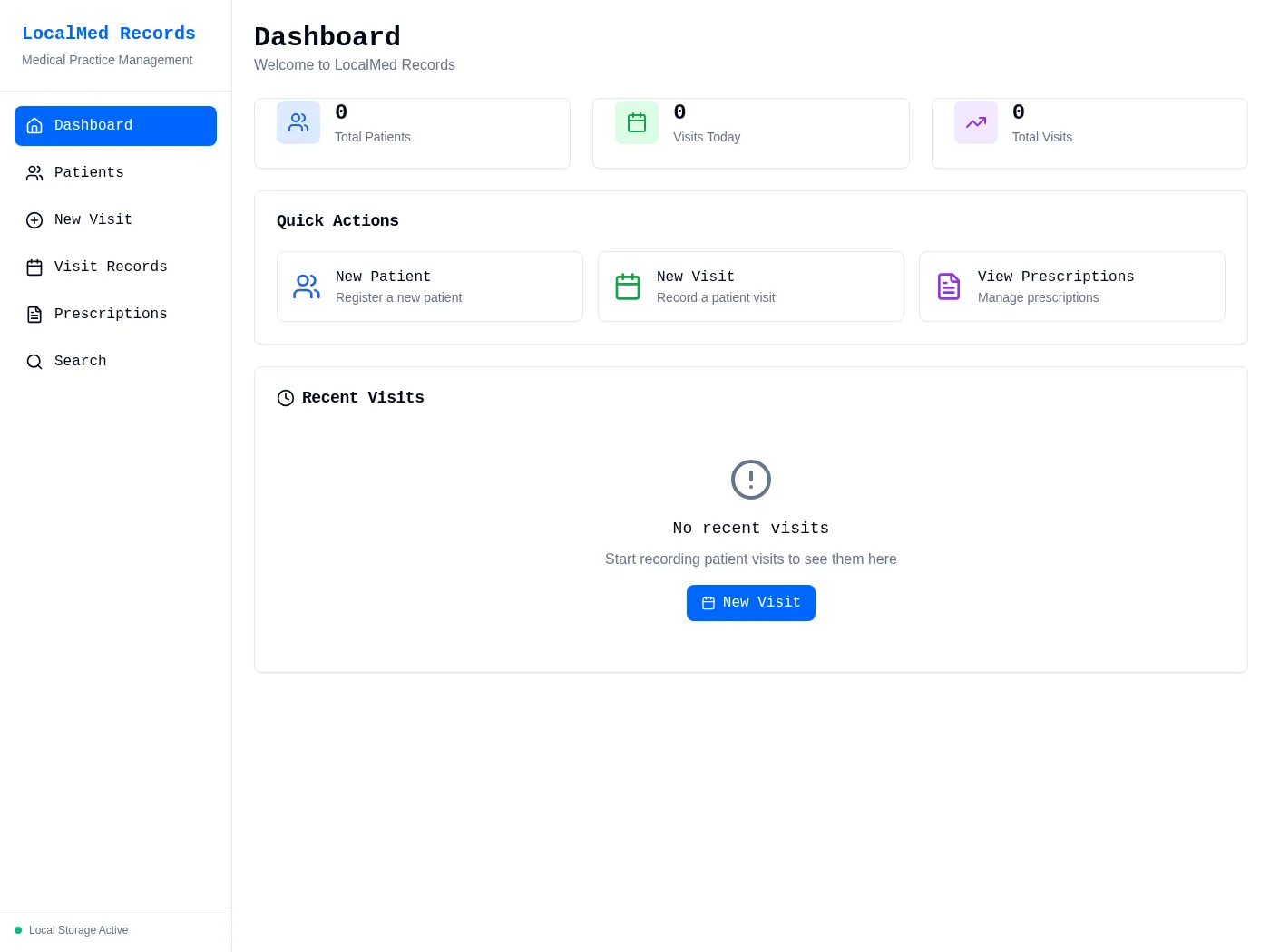 LocalMed Records - Secure, Local Patient Management for Doctors