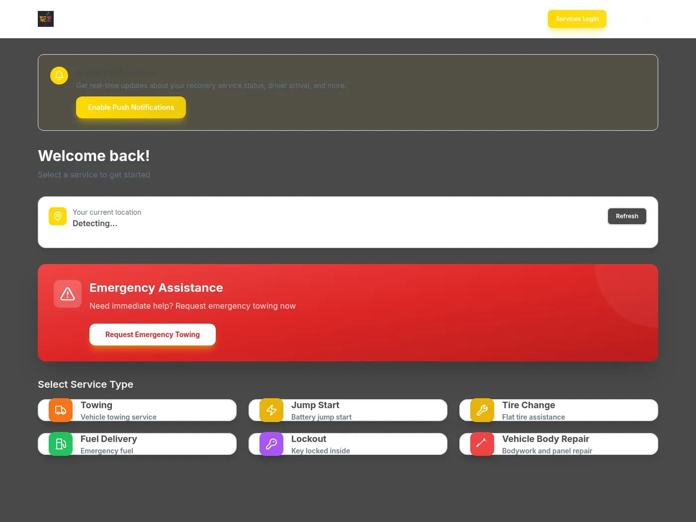 GeoRecovery: Location-Based Car Recovery Service App