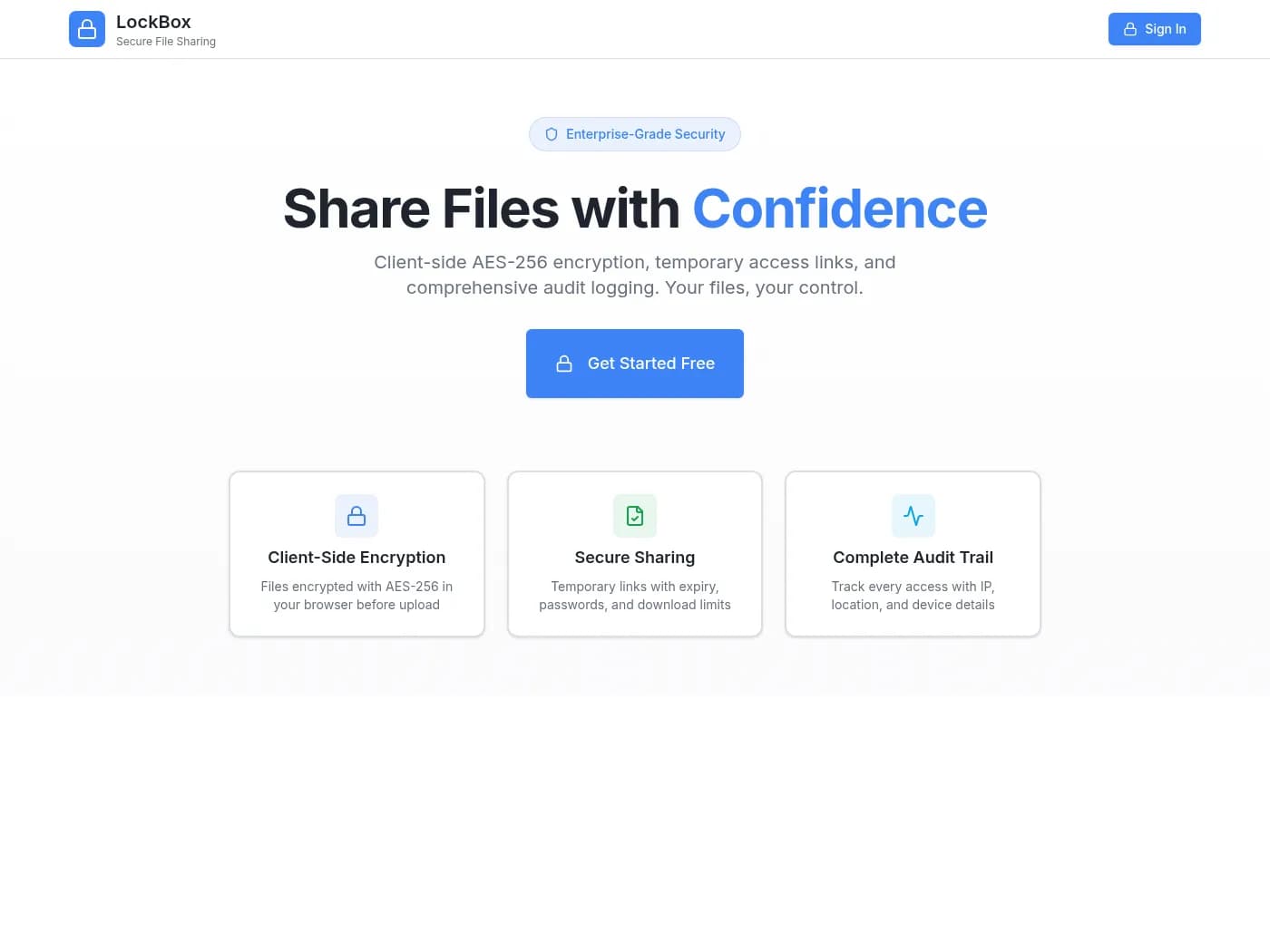 LockBox – Secure File Sharing & Access Control Platform