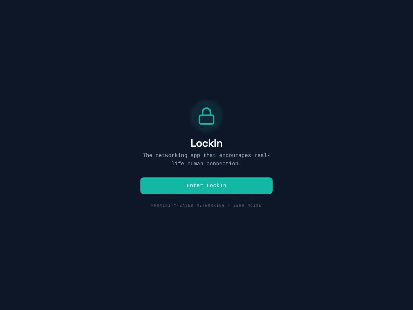 LockIn Networking App