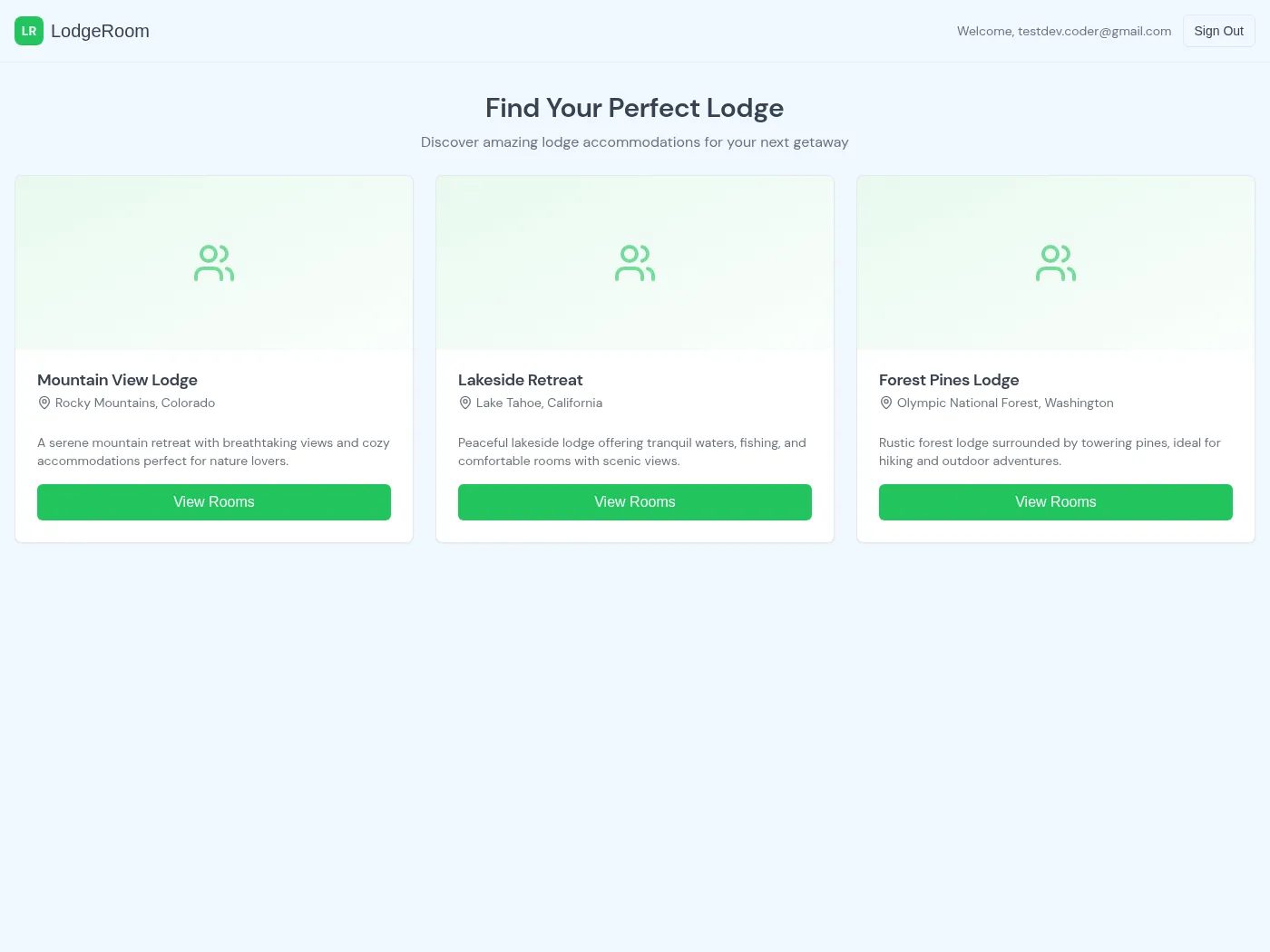 LodgeRoom Multi-Tenant Reservation Platform