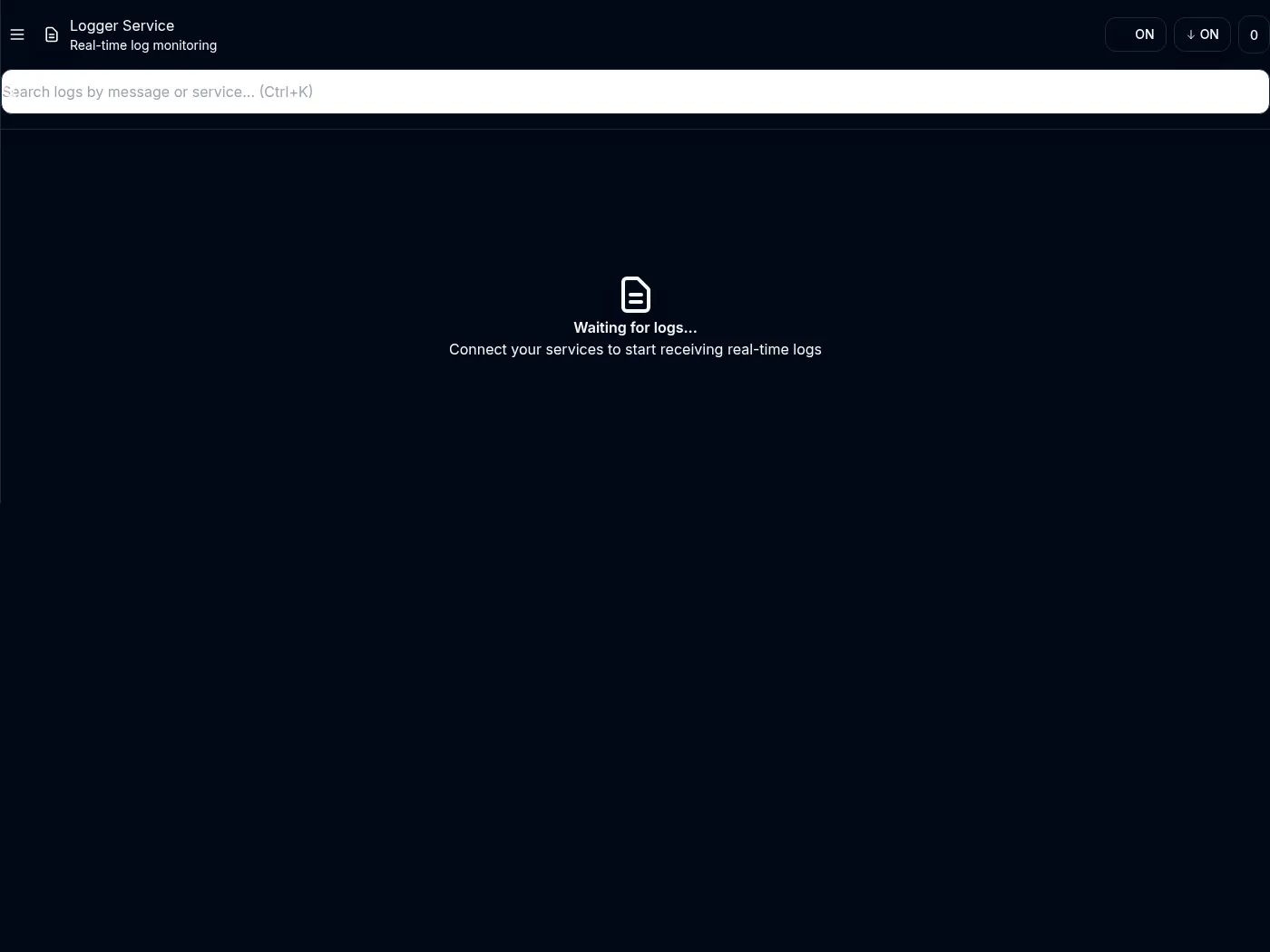 Logger Service Web UI with Real-Time SSE
