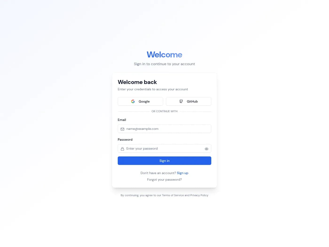 Simple Login Page for Websites