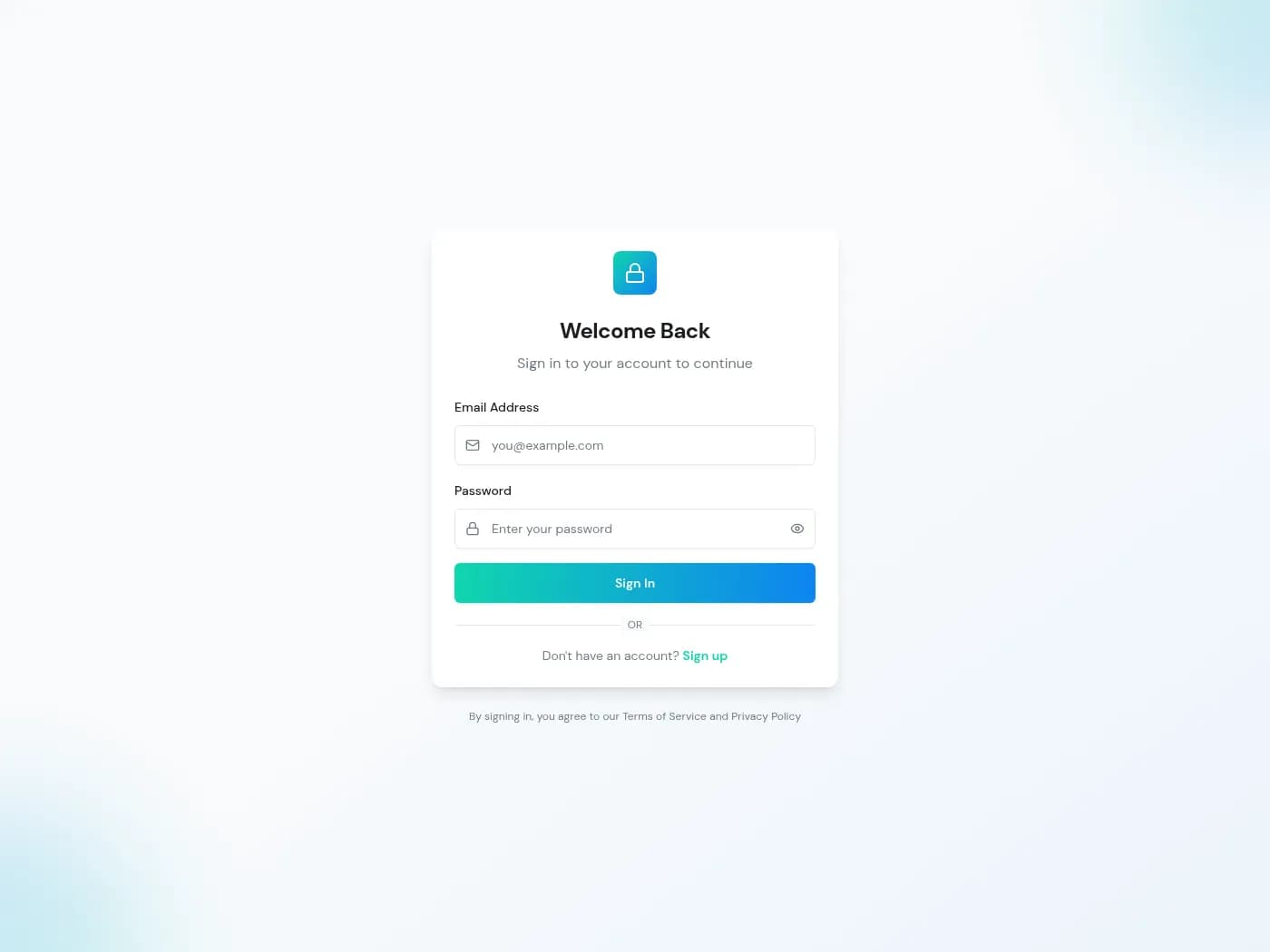 Simple Auth Pages