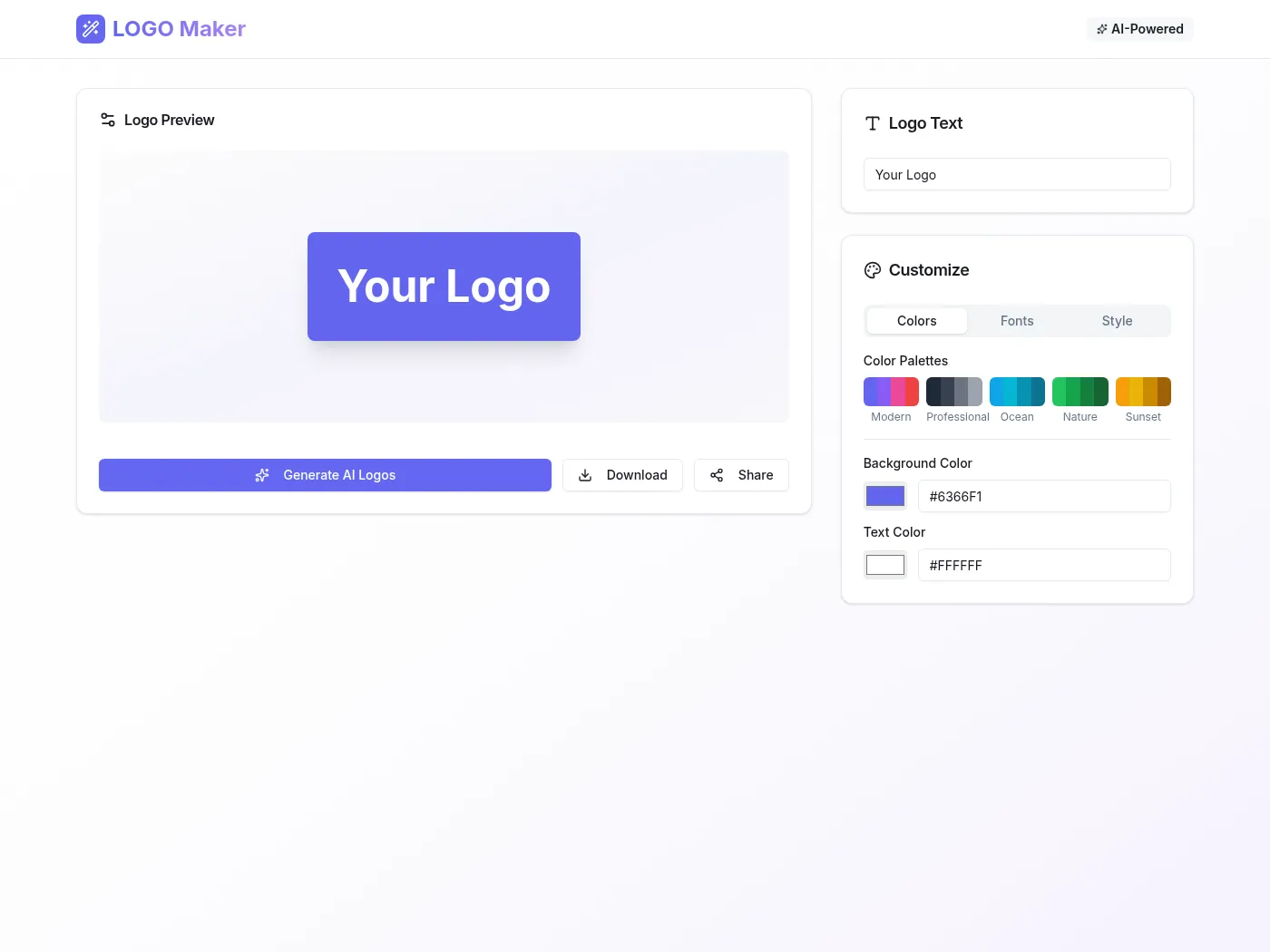 LOGO Maker: Instant Logo Generation Tool