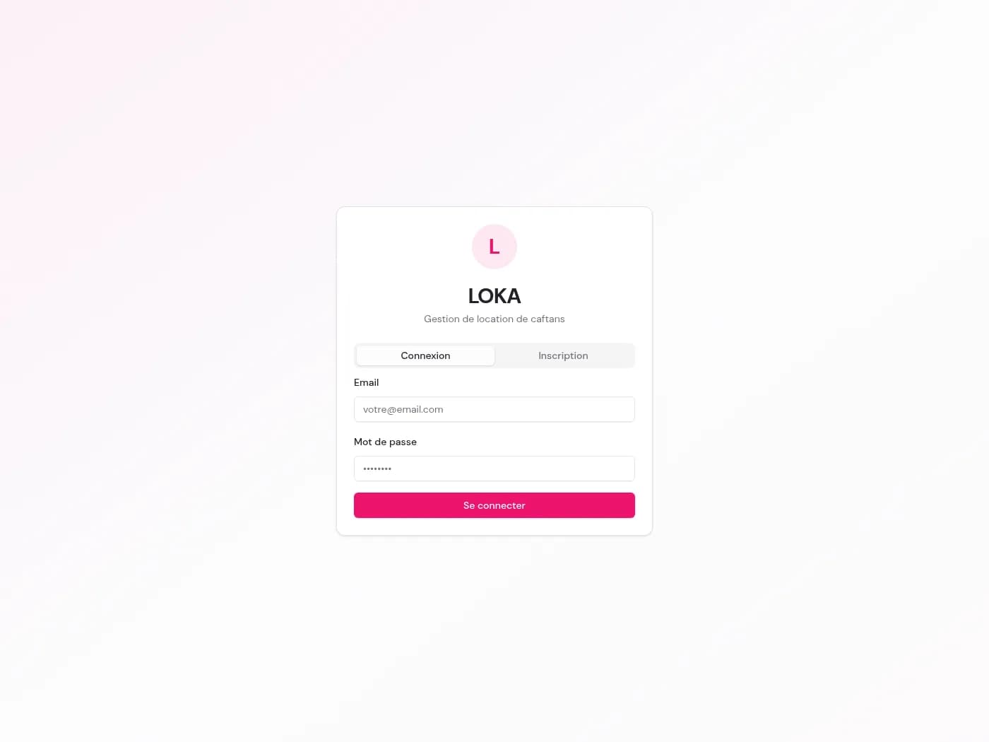 LOKA — Gestion simple des locations de caftans pour petites boutiques