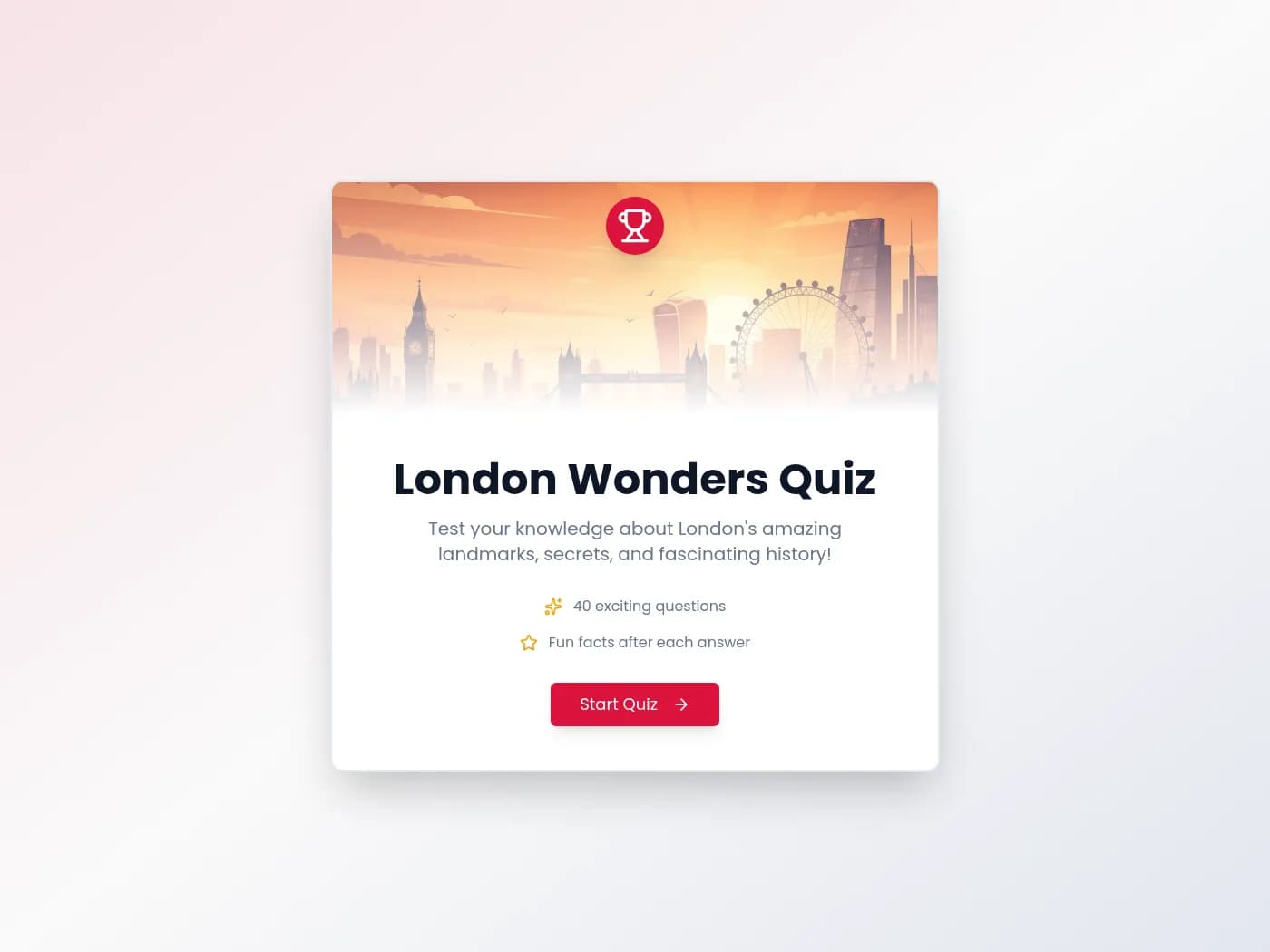 London Wonders Fun Quiz Game