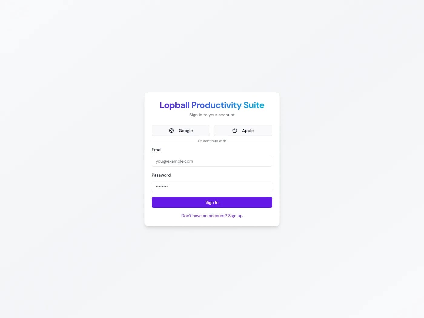 Lopball Productivity Suite