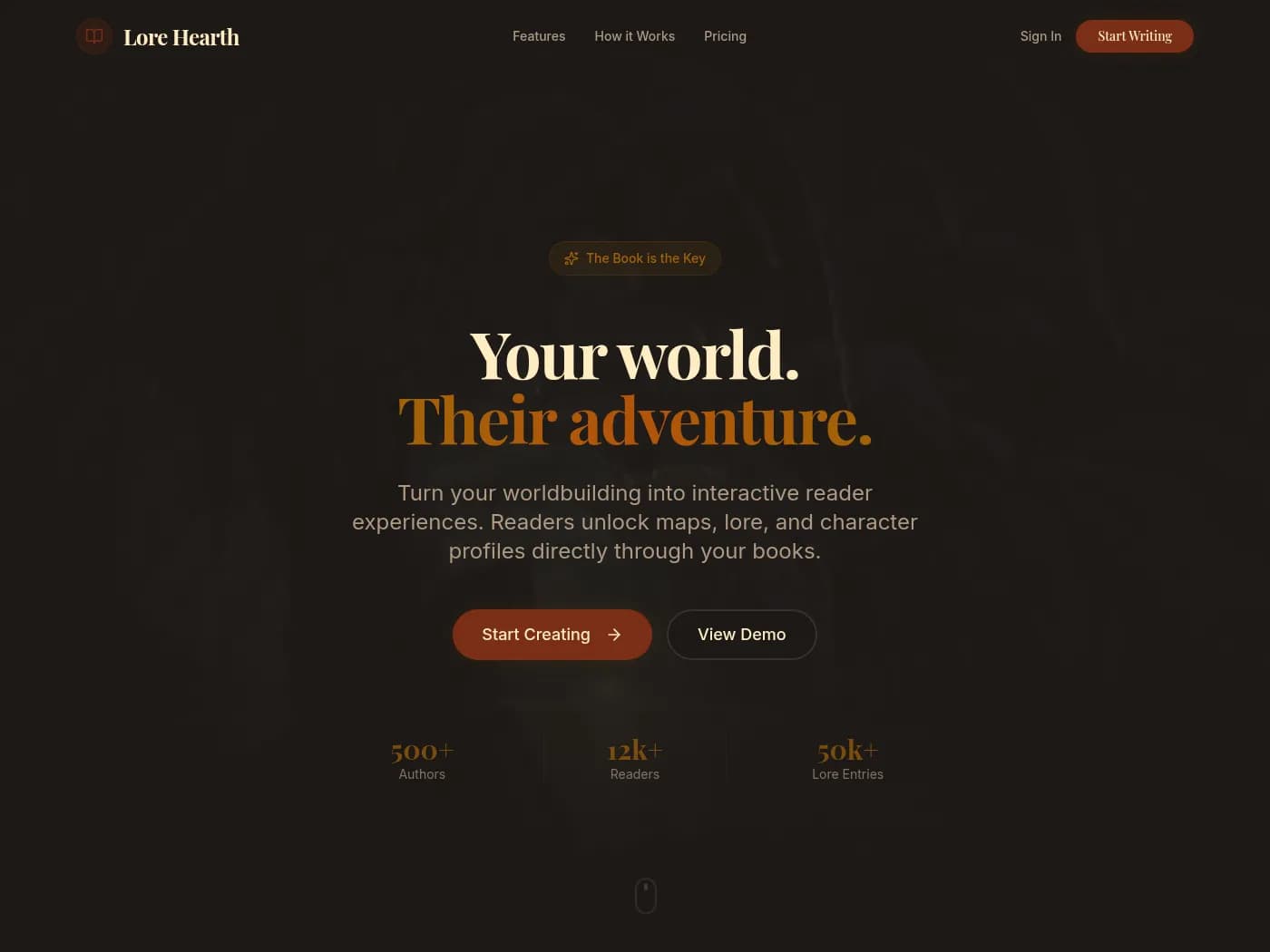 LoreHearth Website