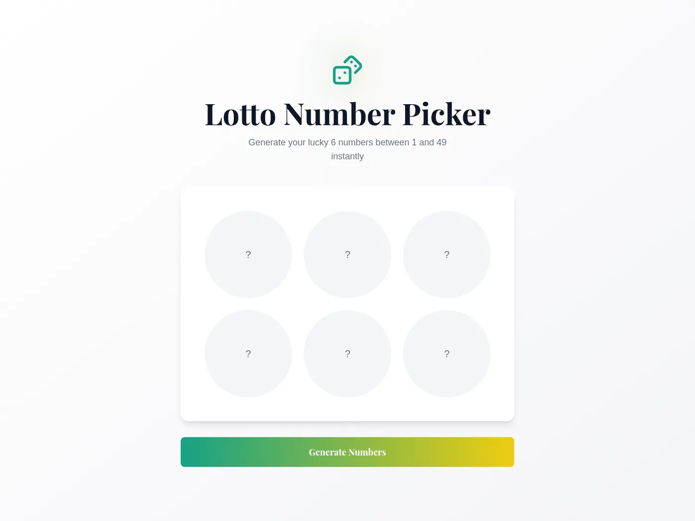 Lotto Number Picker