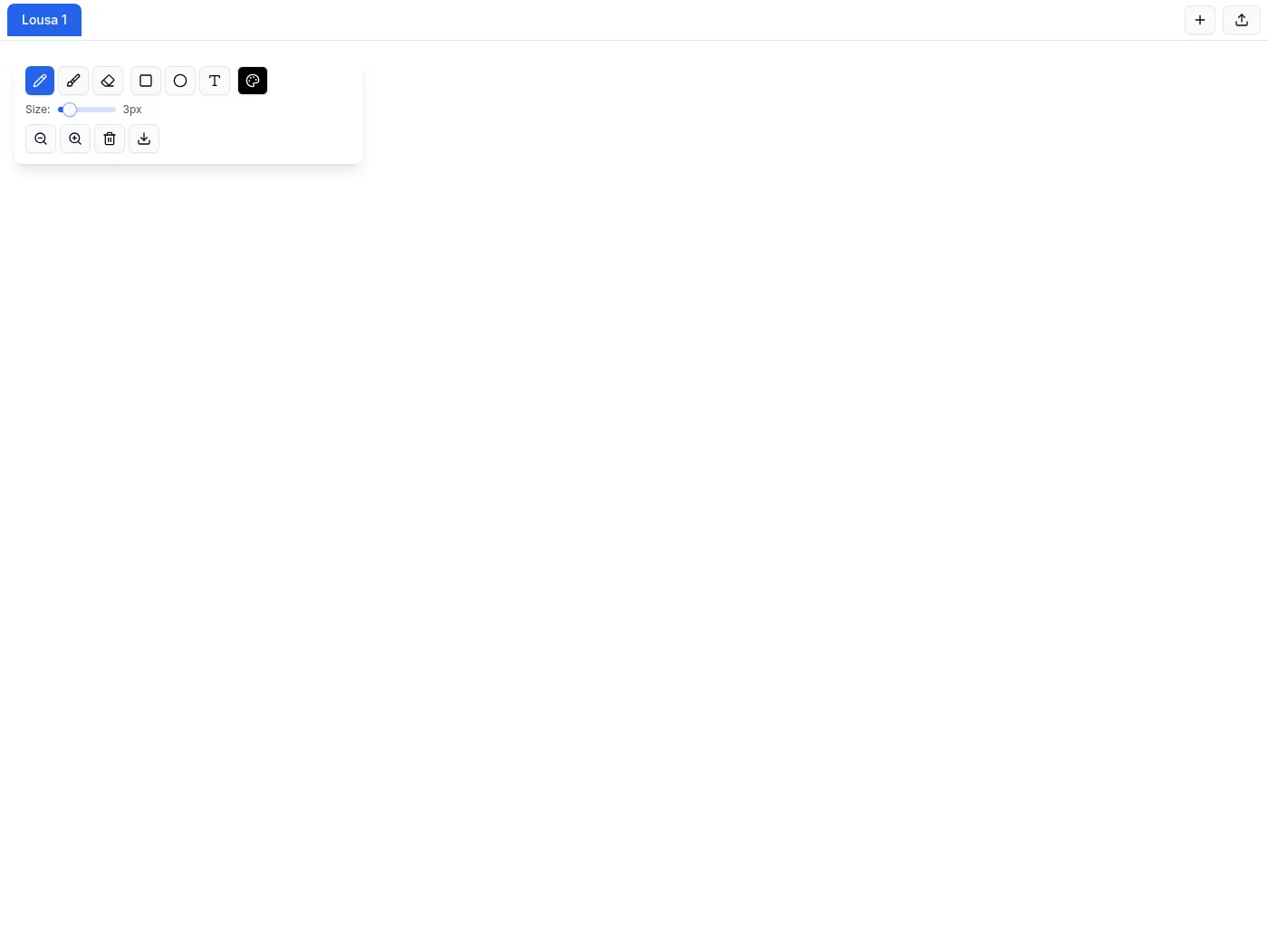 Lousa Digital Interativa com Ferramentas e Múltiplas Abas
